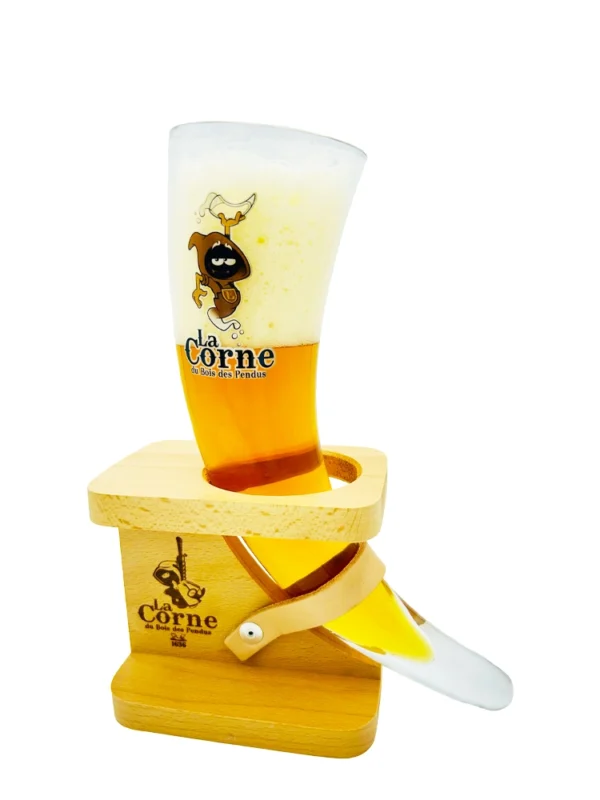 La Corne 33cl And Wooden Holder | Beer Glass Enthusiast